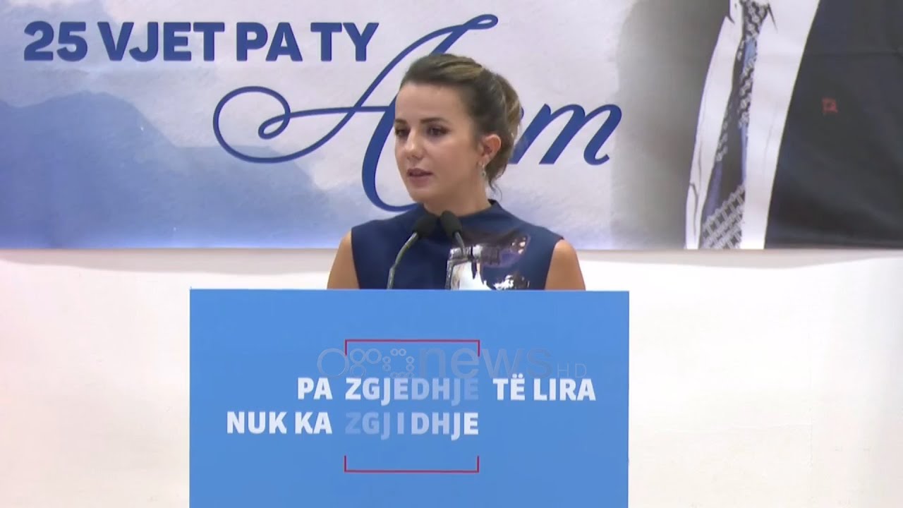 "25-vjet pa Azem Hajdarin", fjala e plotë e Rudina Hajdarit - YouTube