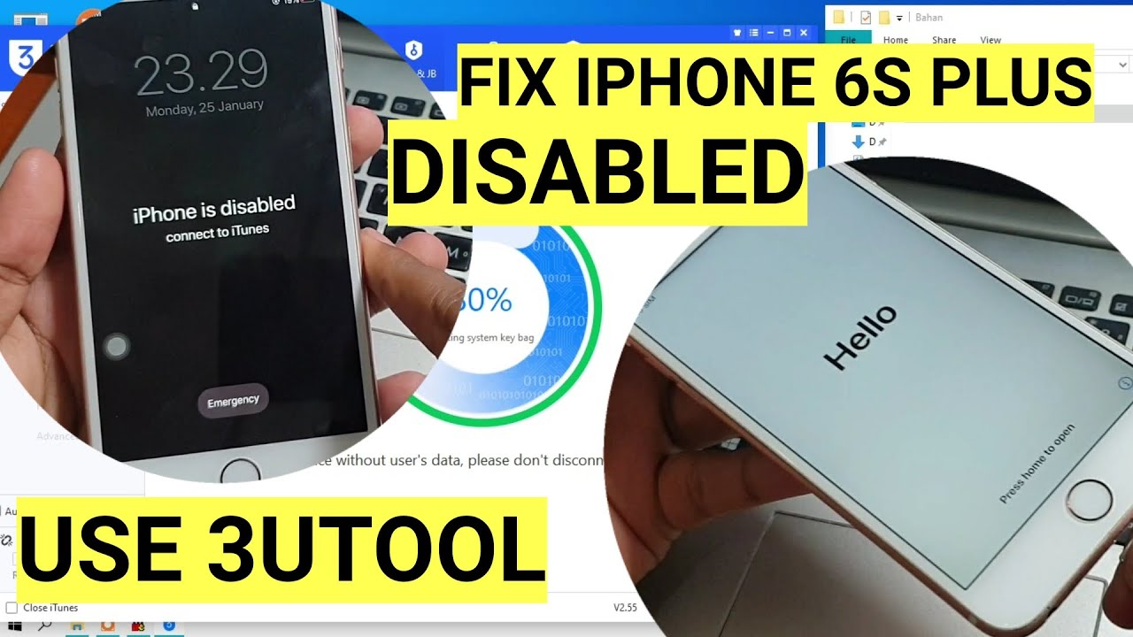 How to Flash iphone 6s Plus disabled - YouTube