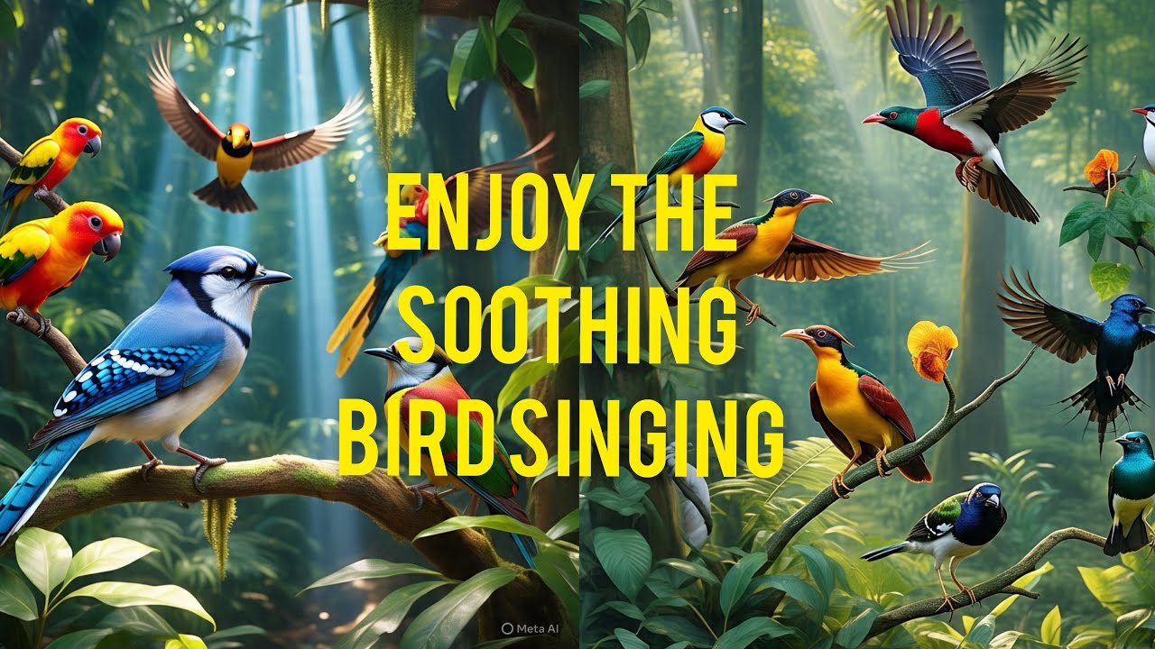 Singing birds | Soothing sounds | Anxiety & depression therapy - YouTube