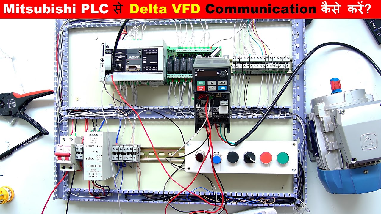 FX5U PLC RS485 Communication | Mitsubishi PLC Modbus Communication ...
