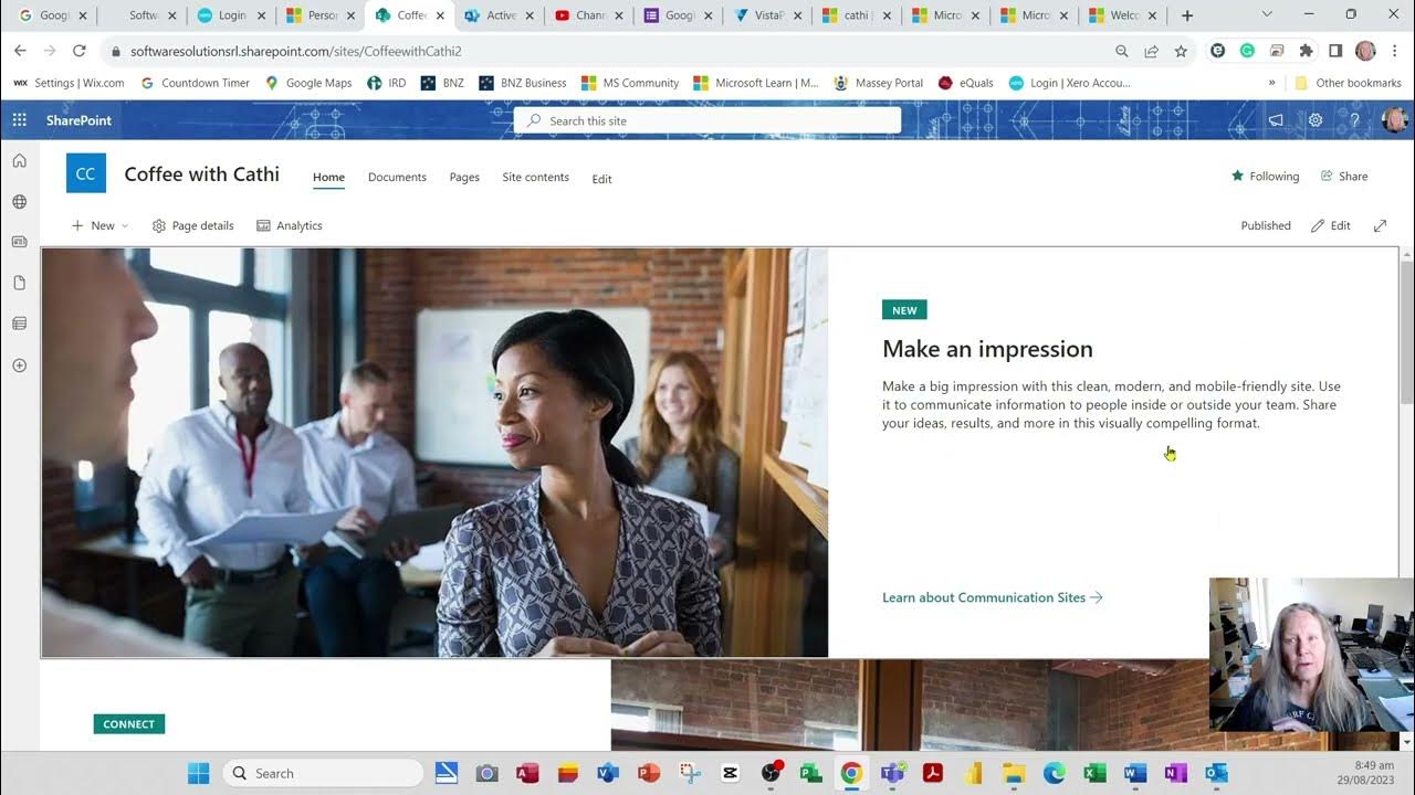 Microsoft SharePoint Online Web Design and Web Parts Video 1 - YouTube