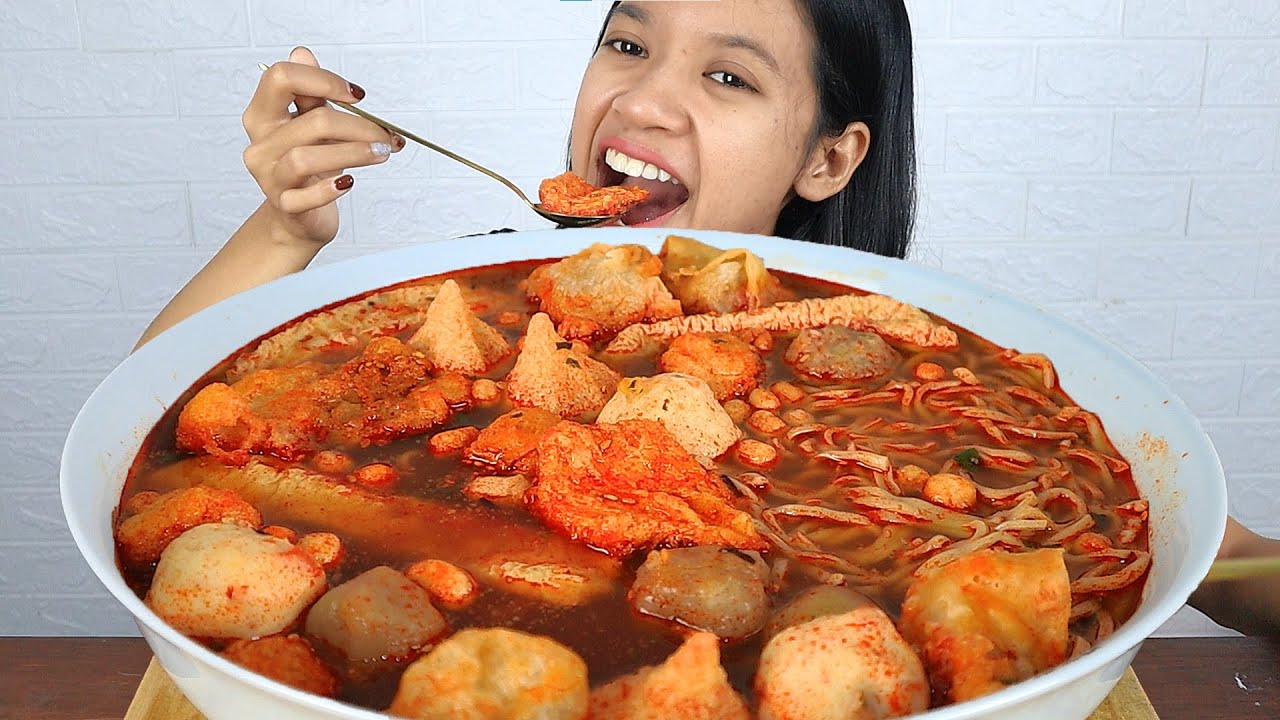 Mukbang Baso Aci Ala Jepang Level Terpedas Youtube