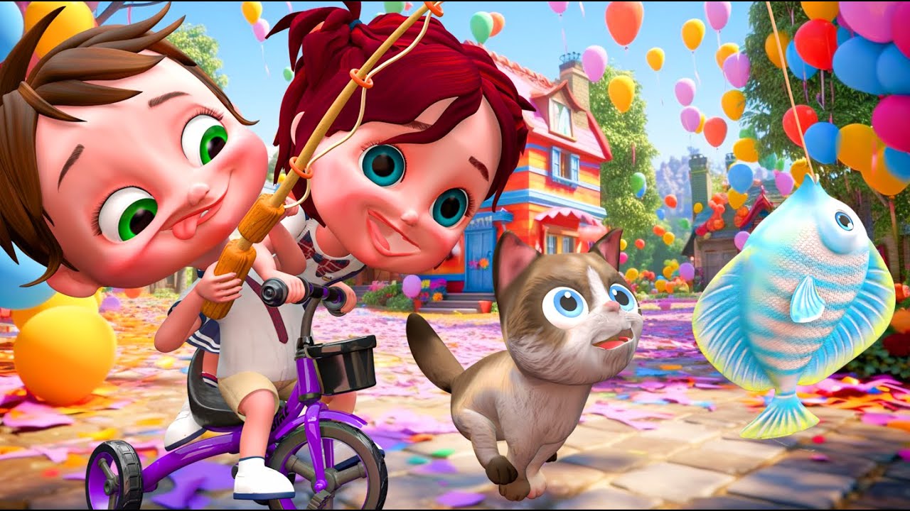 1234 Once I Caught a Fish Alive | Children's Songs | Kids Songs | Happy ...