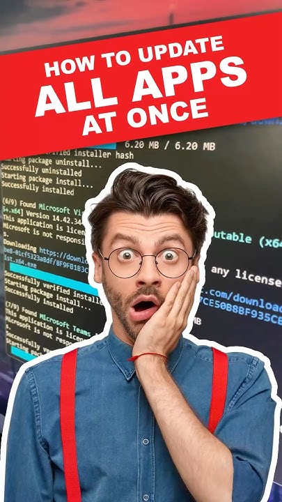 How to Update All Apps and Once using this one command #pctips #tech #shorts #shortsvideo - YouTube
