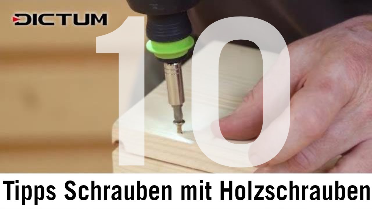10 Tipps zum Schrauben mit Holzschrauben - Konstruktion, Auswahl und ...
