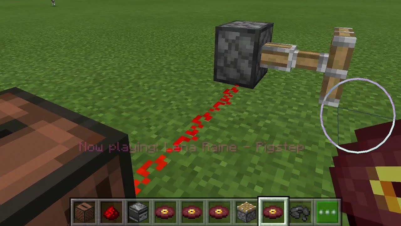 Minecraft: Use Jukebox & Redstone to activate Pistons - YouTube
