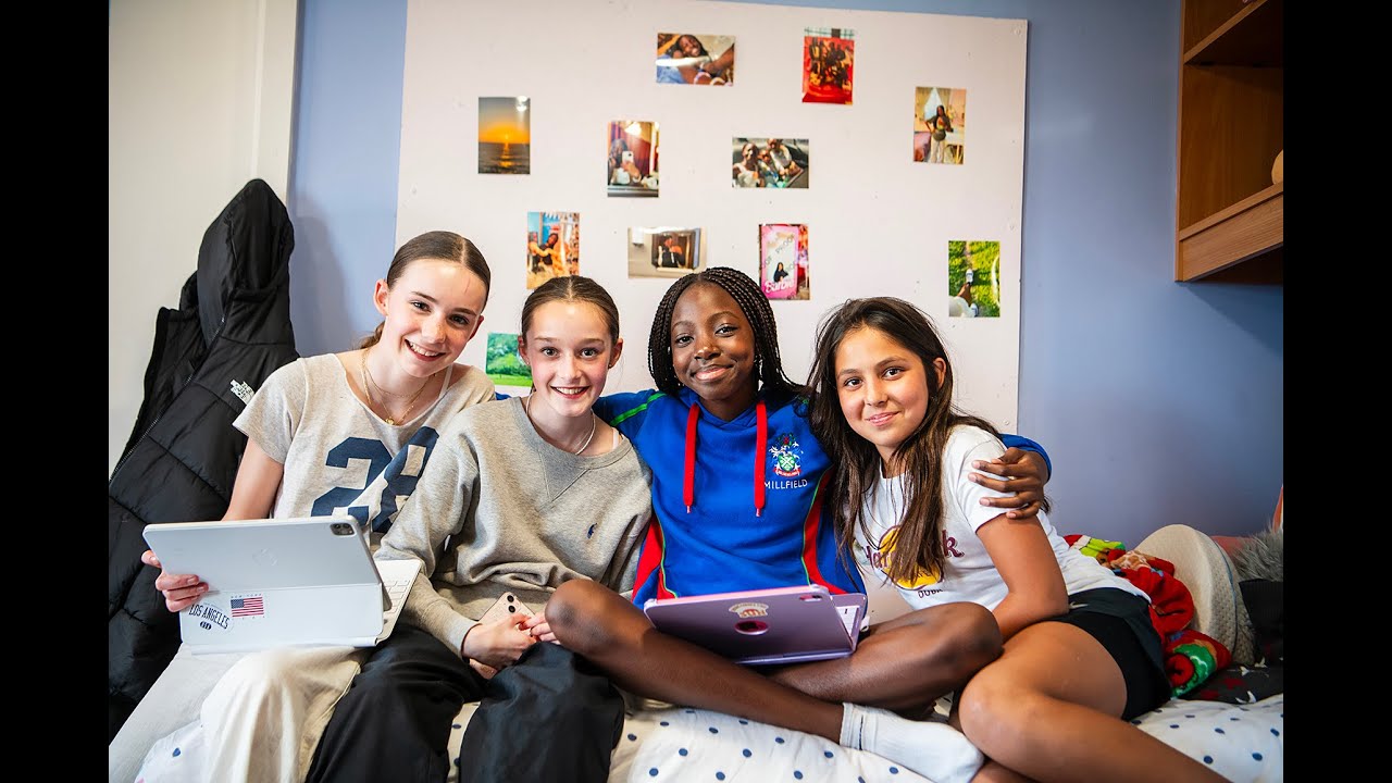 Take a tour of a girls boarding house at Millfield Prep - YouTube