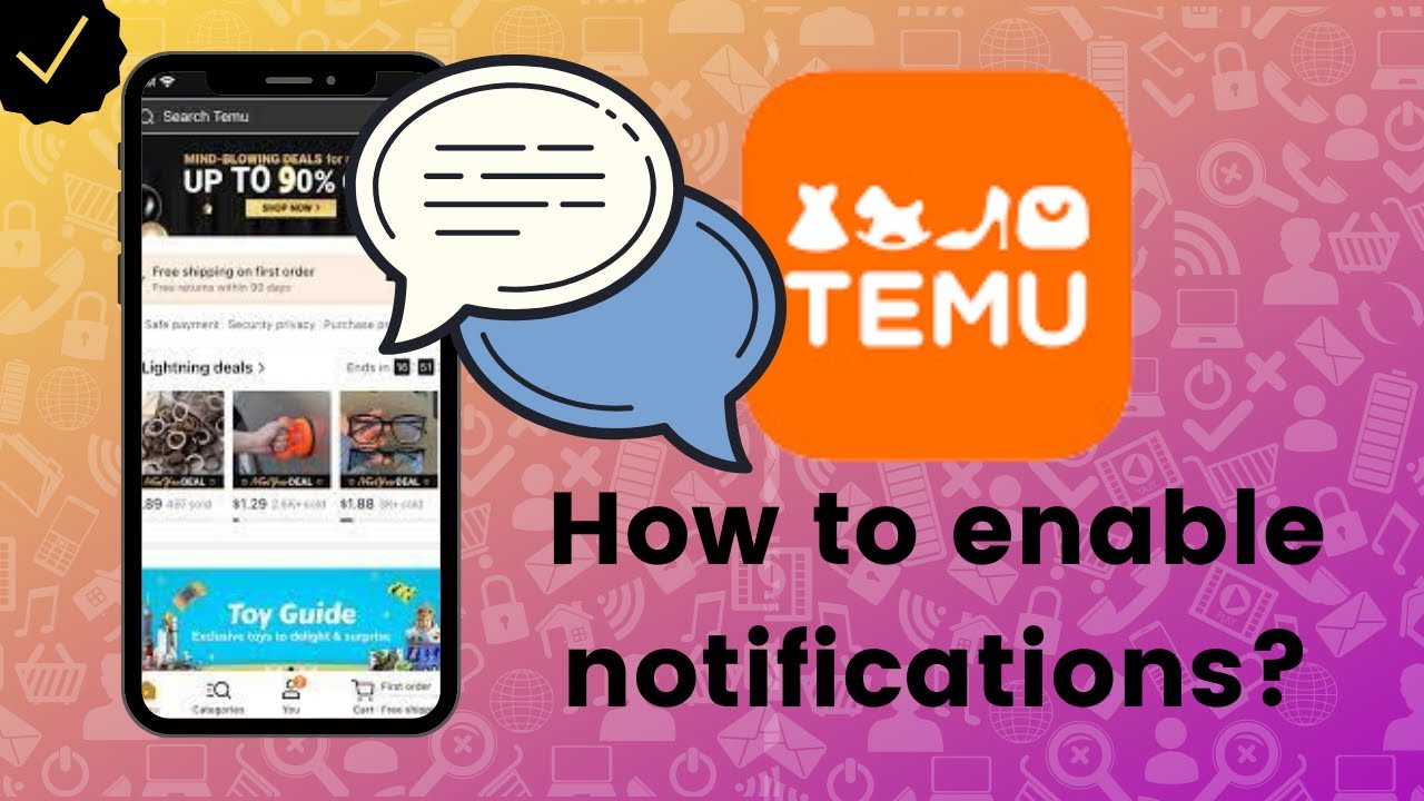 How to enable notifications on chat mesages in Temu? - YouTube