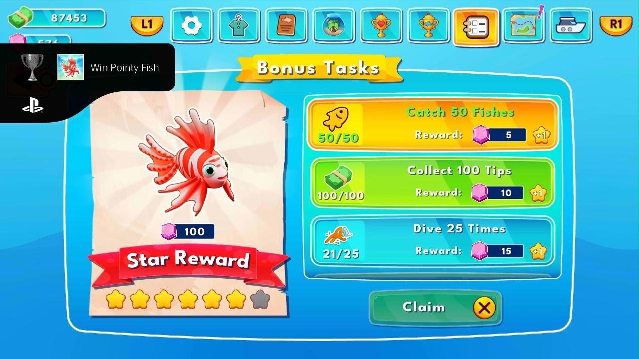 Aquarium Land - Win Pointy Fish - YouTube