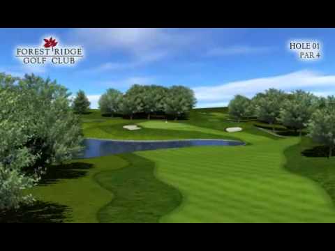 Forest Ridge Golf Course Hole 1 - YouTube
