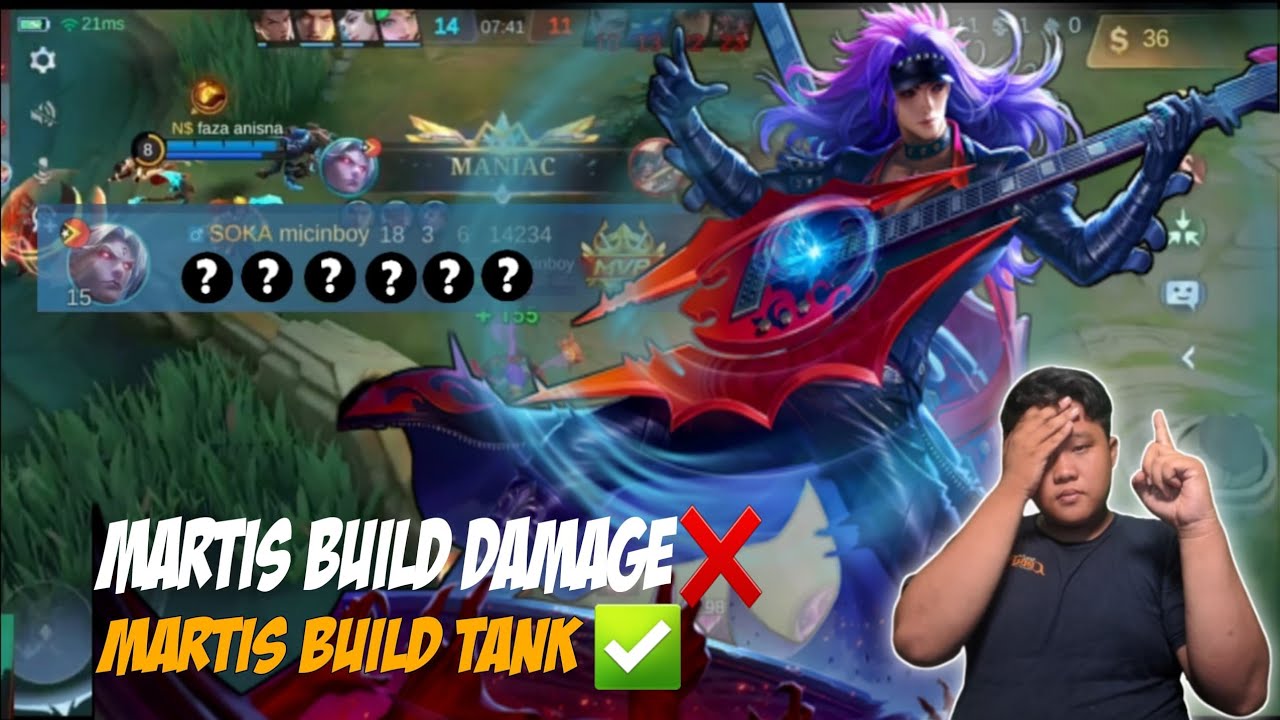 MARTIS BUILD DAMAGE MARTIS BUILD TANK COMBO SAKIT + KERAS - YouTube