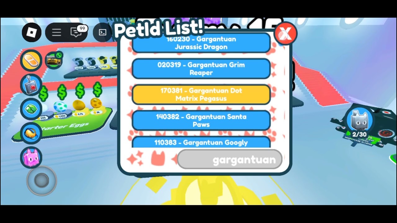 Vel games pet simulator x 99 modded game pls support it just copy the ...