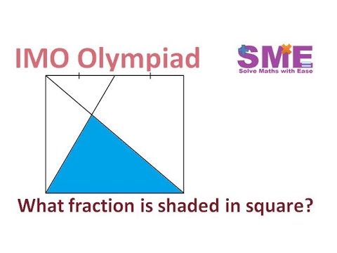 Find the fraction of the shaded area | Maths | Square and Triangle ...