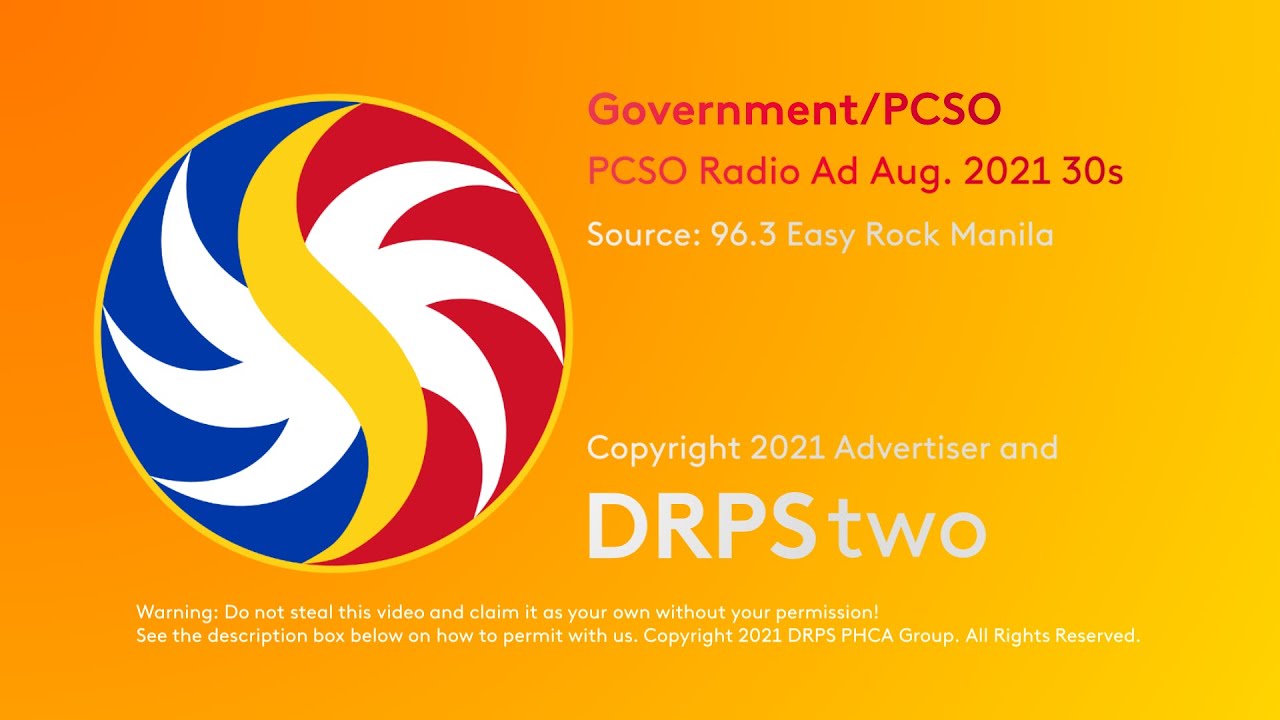 PCSO Radio Ad August 2021 30s - YouTube