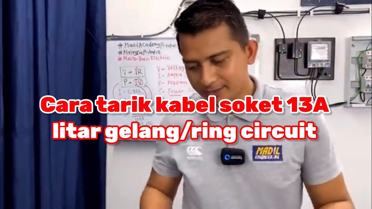 Cara tarik kabel socket plug 13A untuk litar gelang/ring circuit #diy # ...