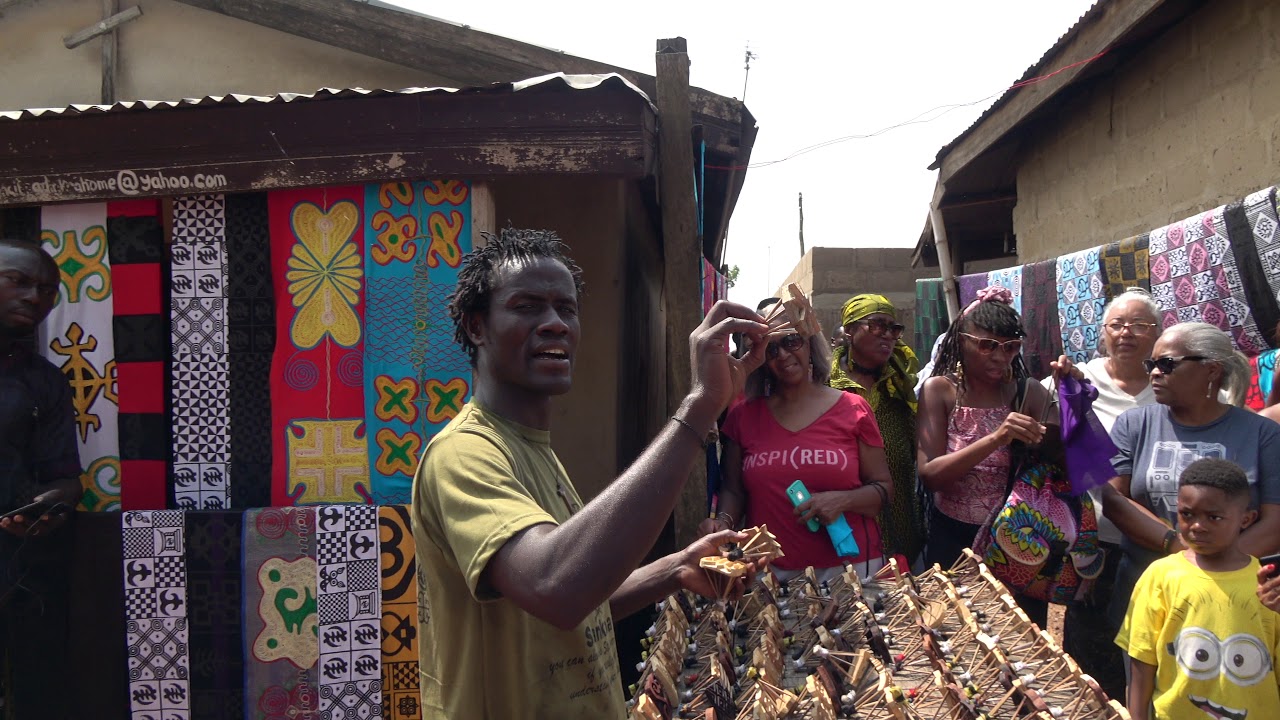Adinkra Symbols at Ntonso Village - Ghana Tour Nov 2017 - YouTube