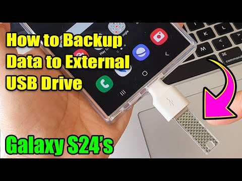 Galaxy S24/S24+/Ultra: How to Backup Data to External USB Drive - YouTube