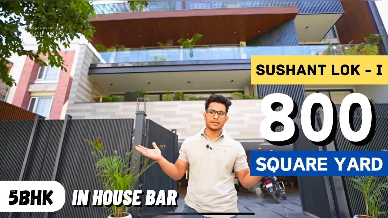 800 Sq Yard Builder floor in gurgaon | impeccable interiors & layout ...