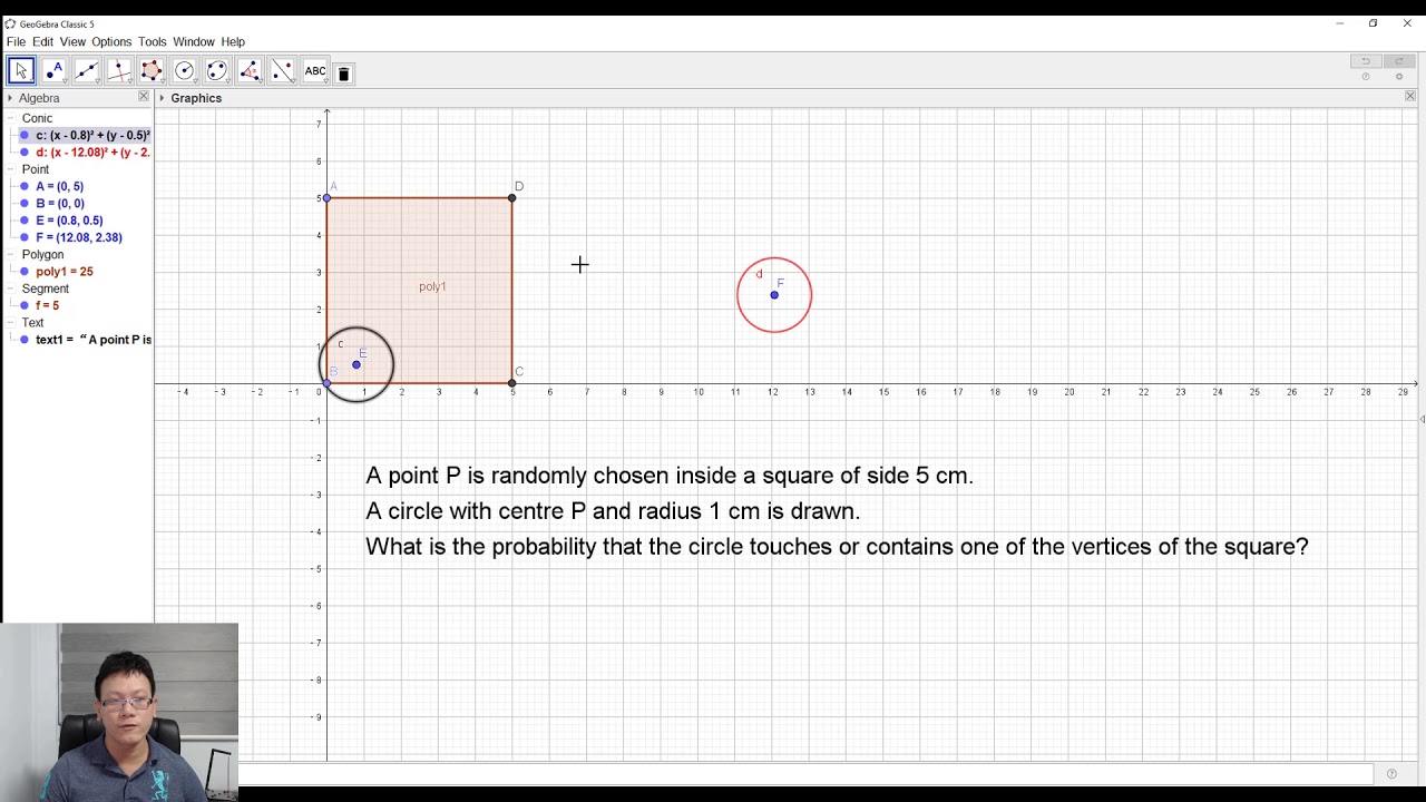 Using Geogebra to Analyse An Interesting Probability Question - YouTube