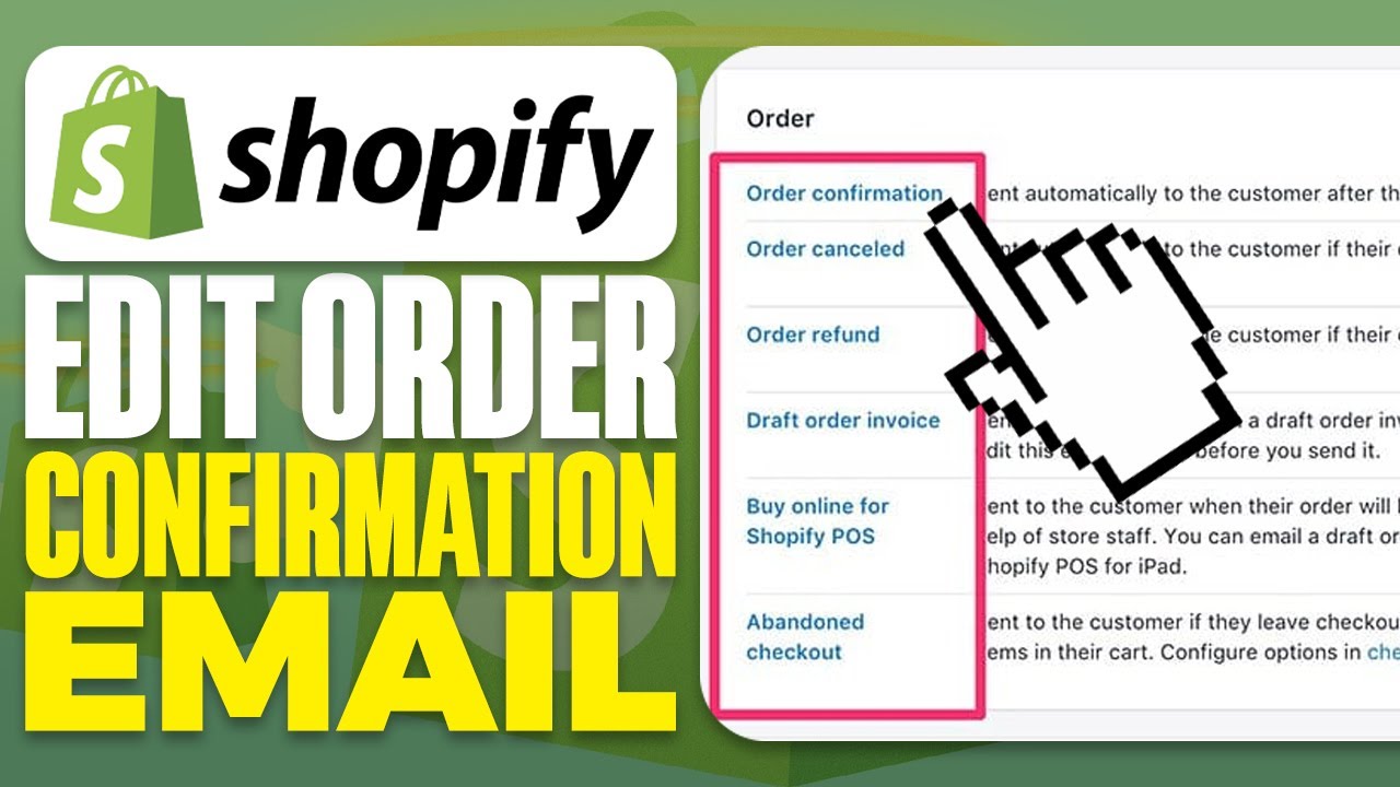 How To Edit Shopify Order Confirmation Email 2025 - YouTube