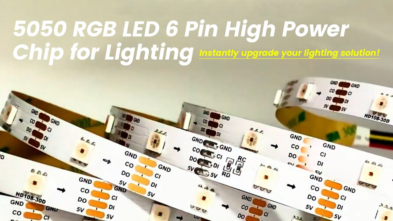 HQG 5050 RGB LED: 16.7 Million Colors High Saturation! Dynamic Color ...