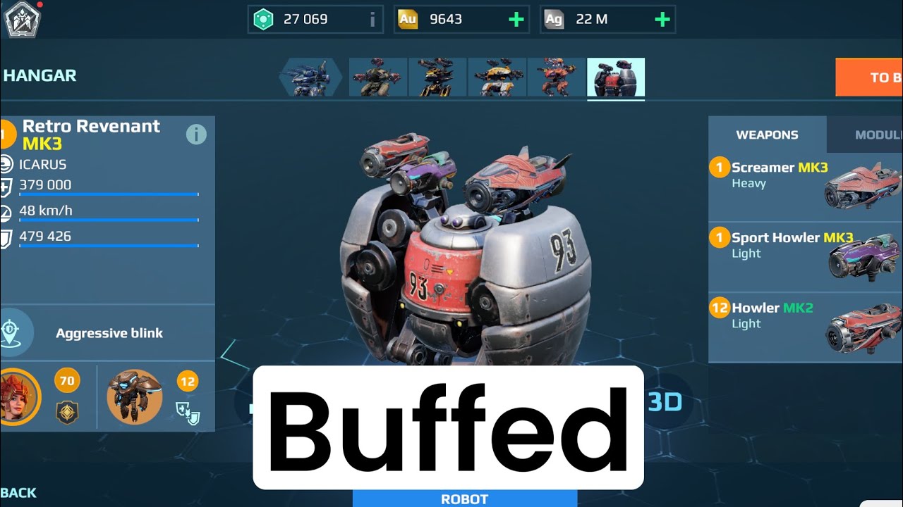 Revenant After Buff | War Robots Gameplay - YouTube