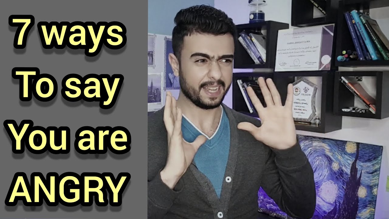 7 ways to say you are ANGRY 😡 - YouTube