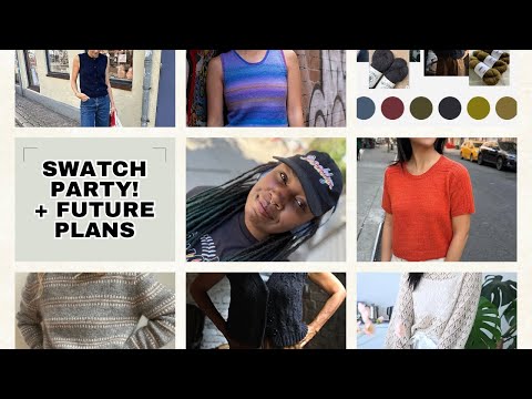 Swatch With Me For My Next 6 Projects || Future Plans + Starlight Knitting Vlog