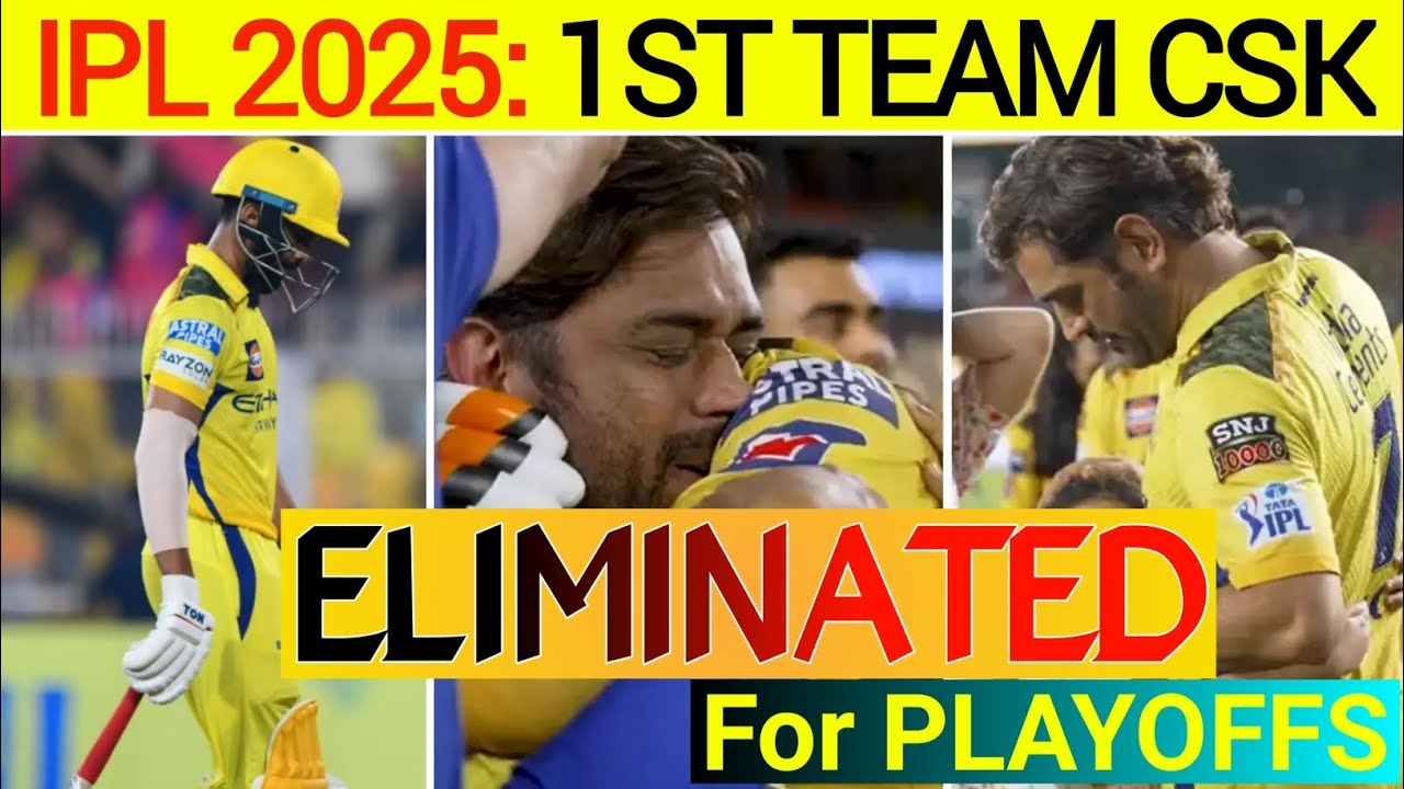 IPL 2025: Playoffs qualification difficult, bottom points table, csk ...