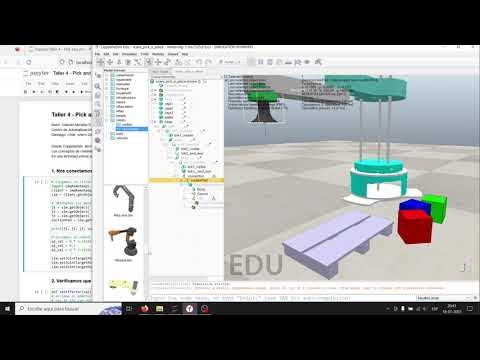 Pick and place: cinemática inversa con Python y CoppeliaSim - YouTube