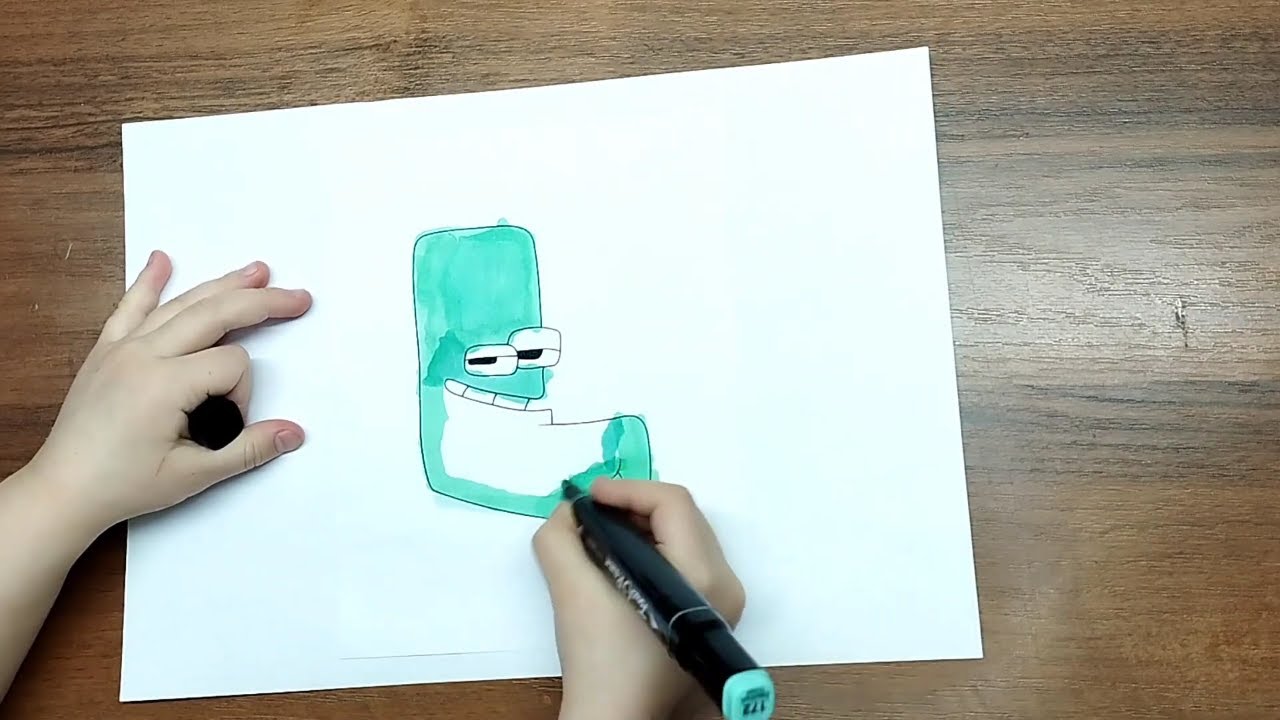 Drawing L. How to Draw Alphabet Lore Step by Step. Baby Colour ABC Lore ...