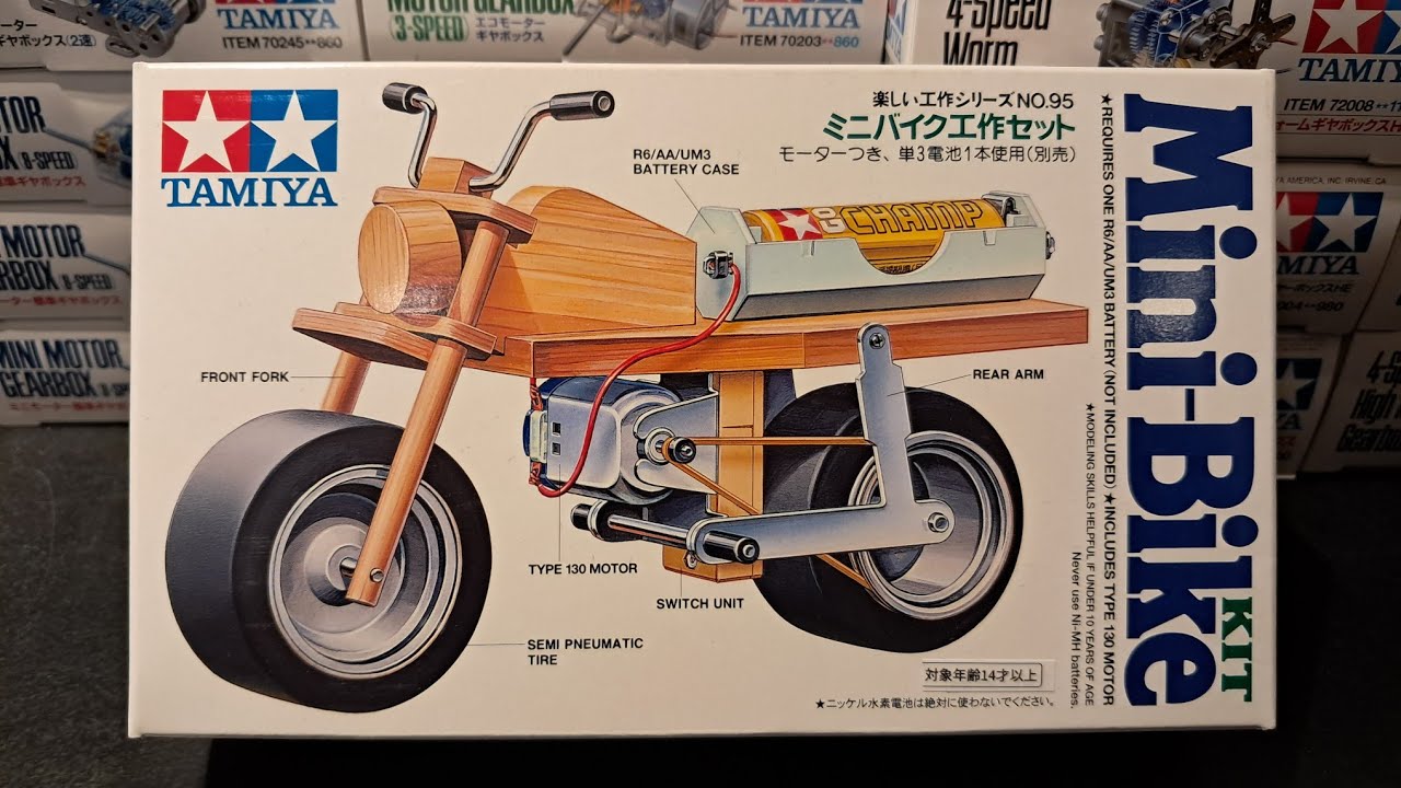 TAMIYA FACTORY Mini Bike Kit (타미야 과학교재키트) - YouTube