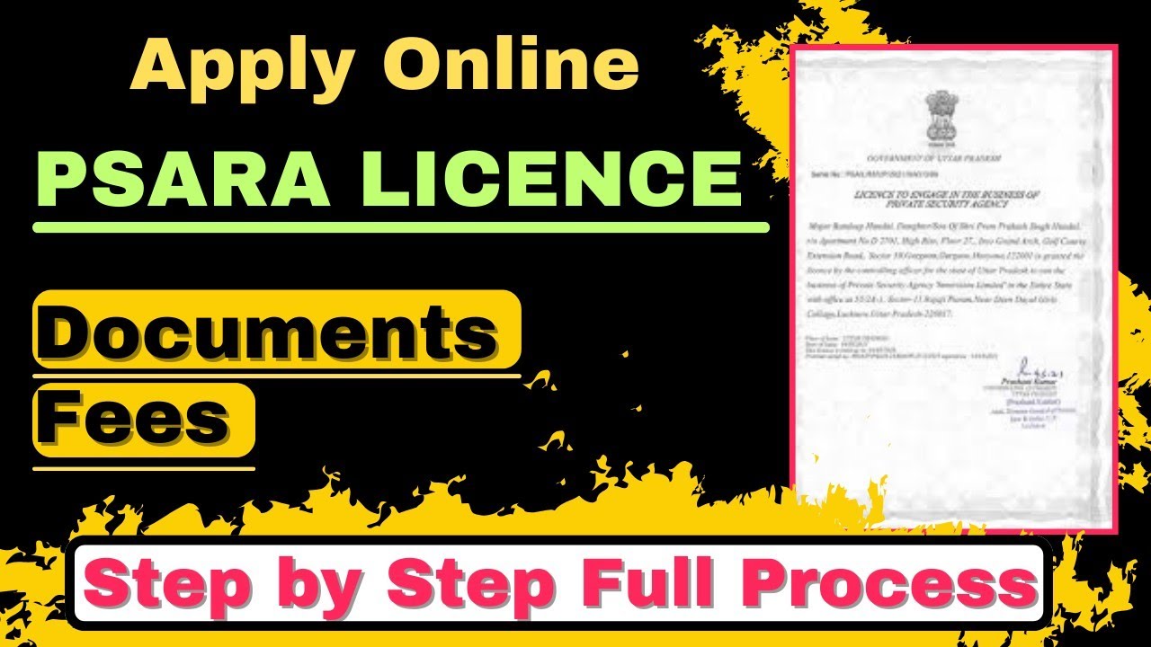 How to Apply Pasara Licence | Security Agency Licence | Pasara Licence ...