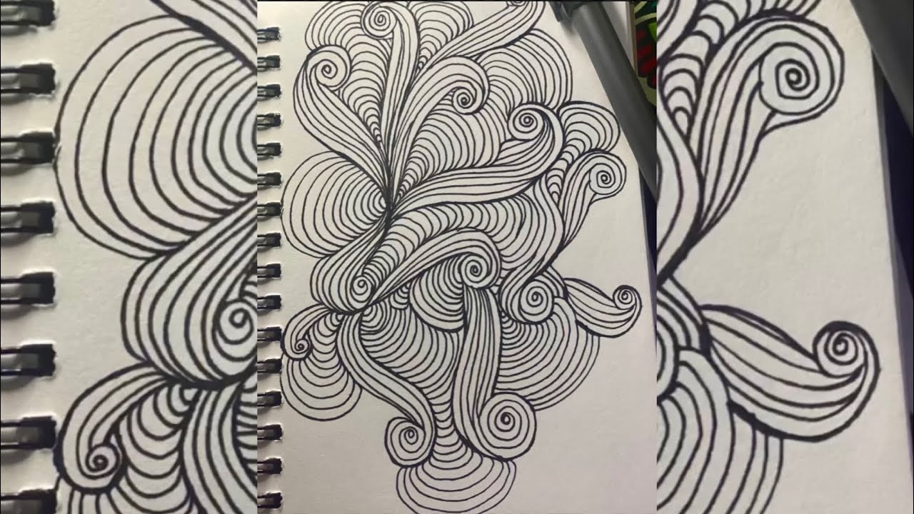 Swirly patterns | Art Therapy | Pattern Therapy @_lazybliss_ - YouTube