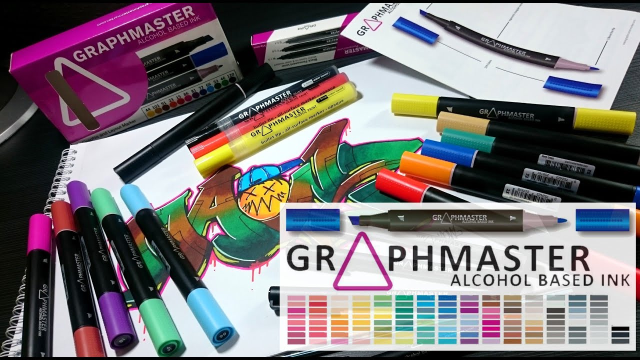 Rotuladores GRAPHMASTER - Review + Graffiti - YouTube