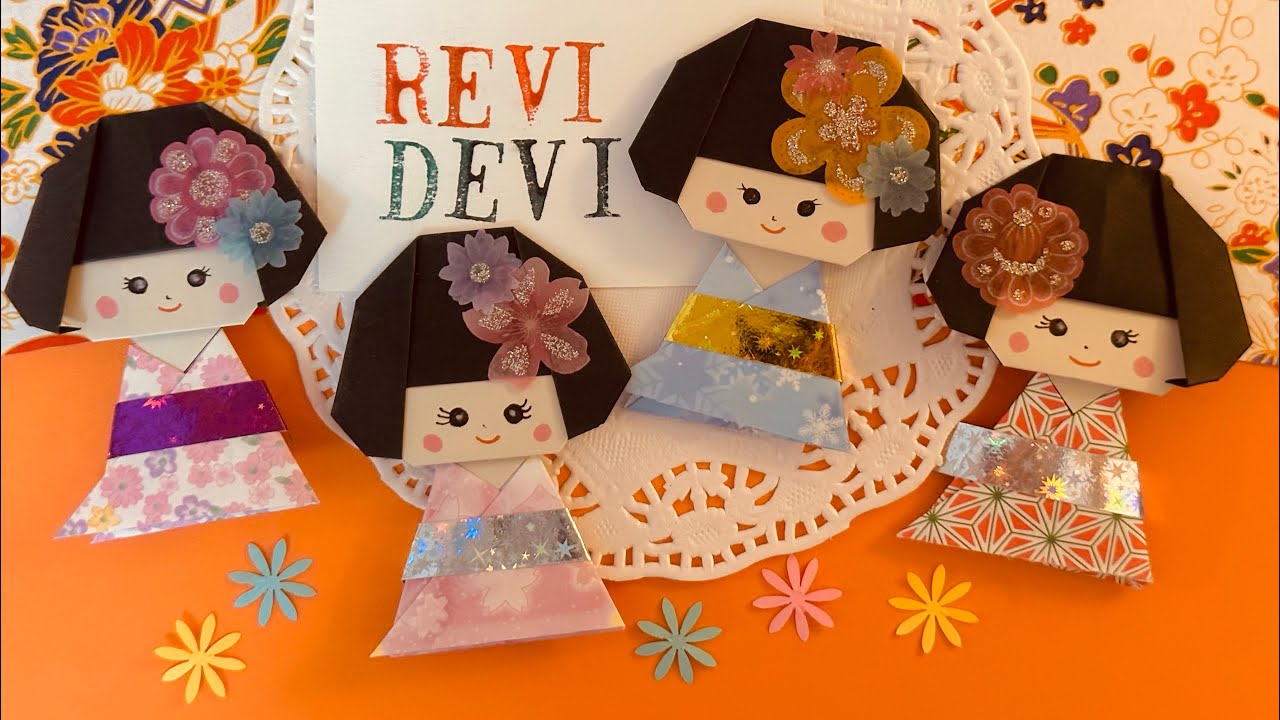 Origami boneka kimono Jepang 👘 Ide kreatif untuk bisnis kerajinan ...