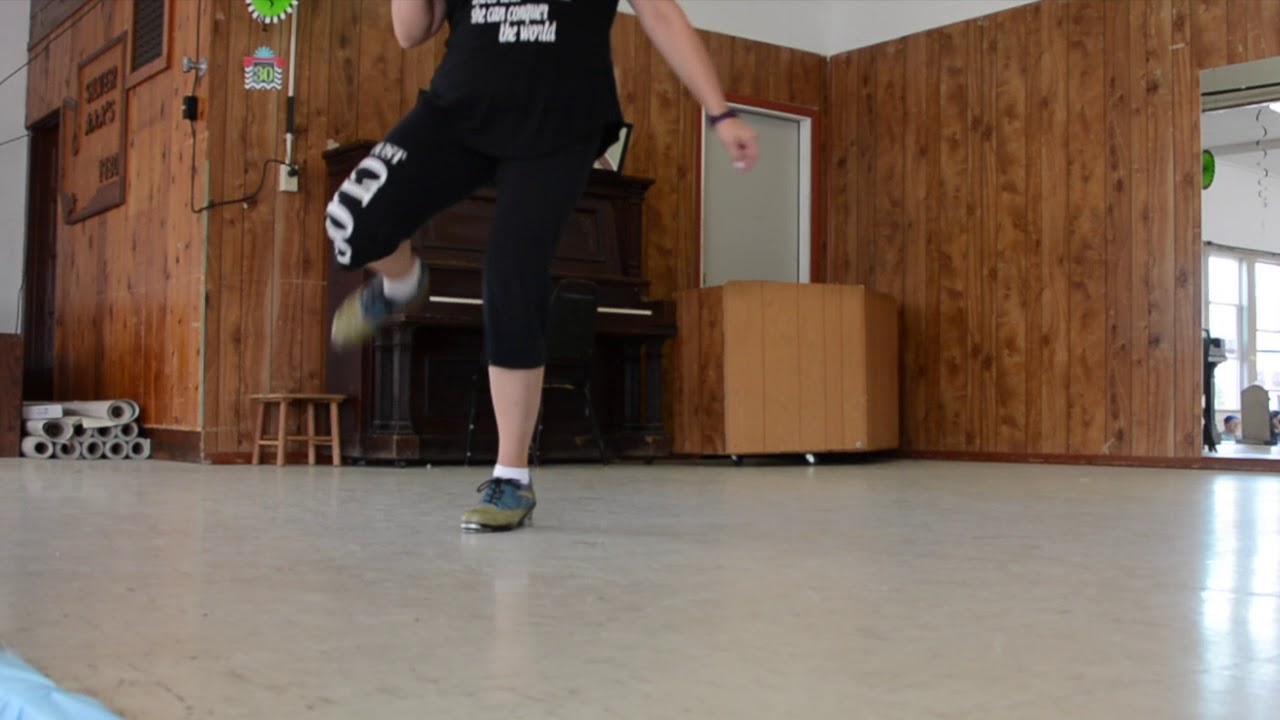 Flat Cowboy Drag - Clogging step - YouTube