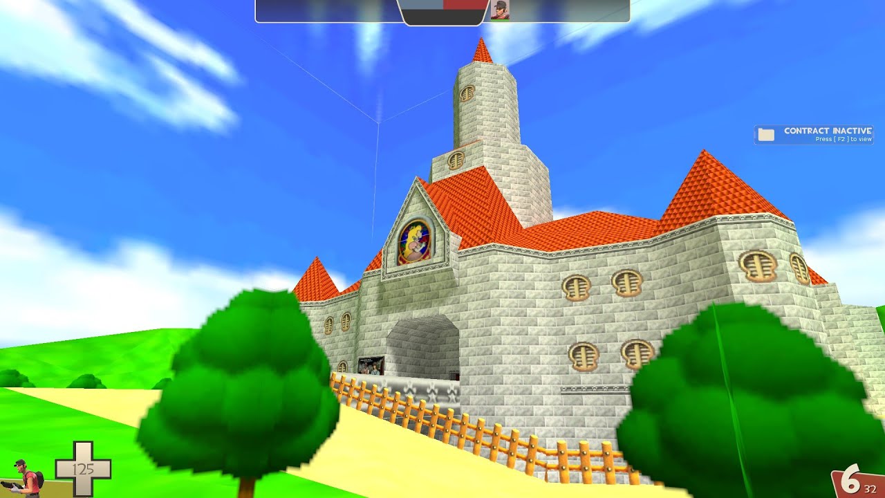 TF2 Community Map Showcase - [Trade] Peach Castle - YouTube