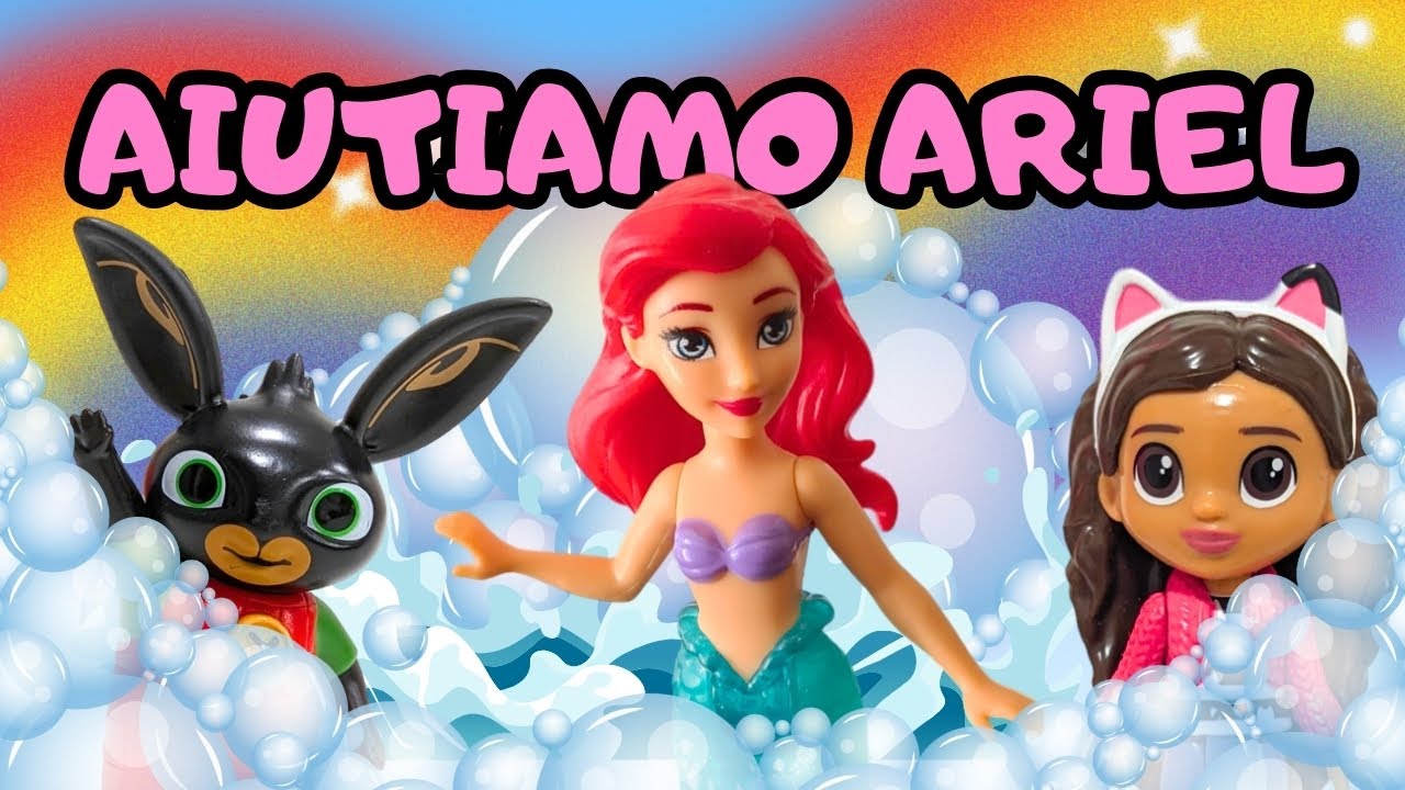 BING, GABBY E ARIEL NELLA VASCA CON LE BOLLE! - YouTube
