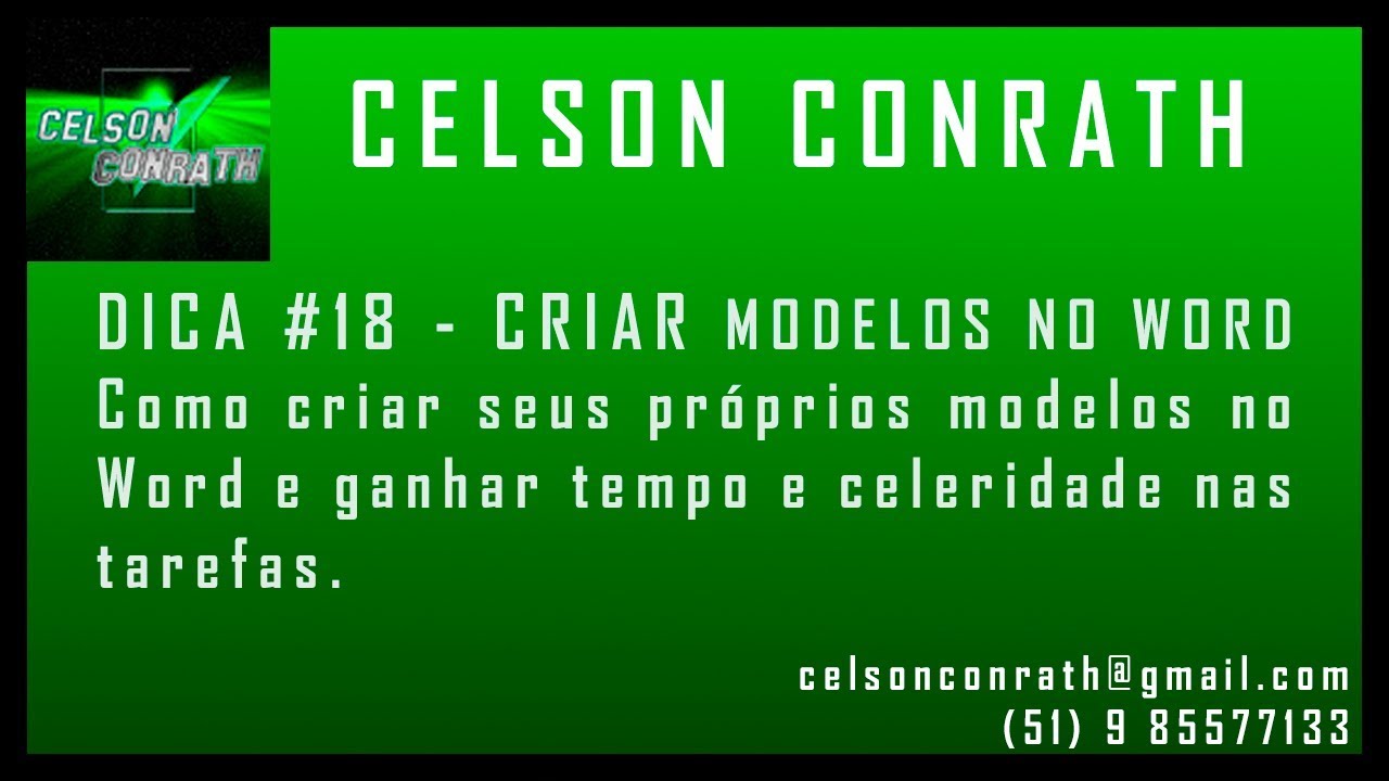 18ª Dica - Como usar modelos do Word para documentos repetitivos ...