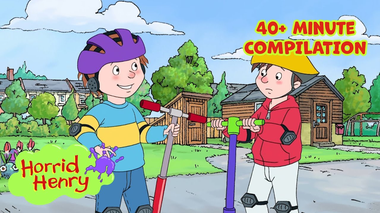 Henry's AWESOME New Scooter! 🛴 Horrid Henry Compilation | 40+ MINS ...