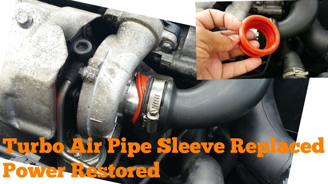 Broken Turbo Air Pipe Sleeve Replaced Power Restored (easy fix). - YouTube