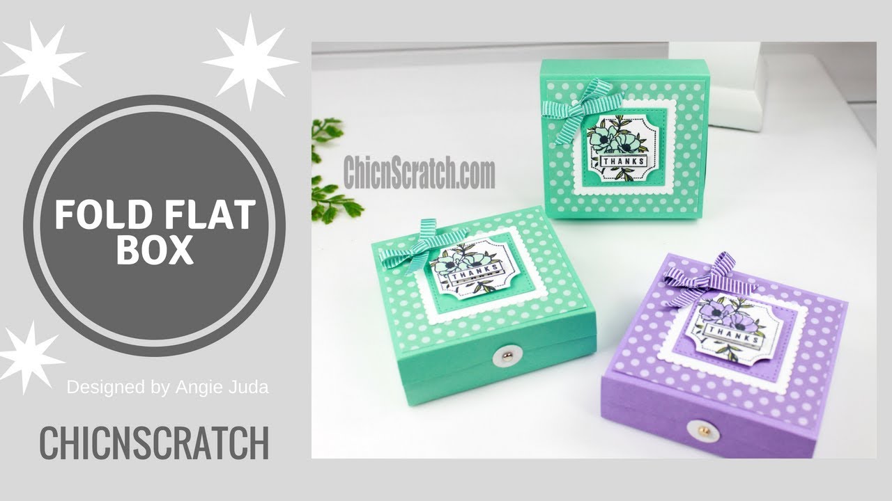 Fold Flat Box with a Chic Stand - YouTube