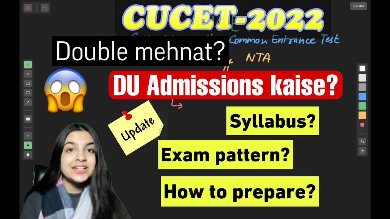 CUCET DU Admissions 2022-23 | CUCET Exam Pattern, CUET Syllabus, DU ...