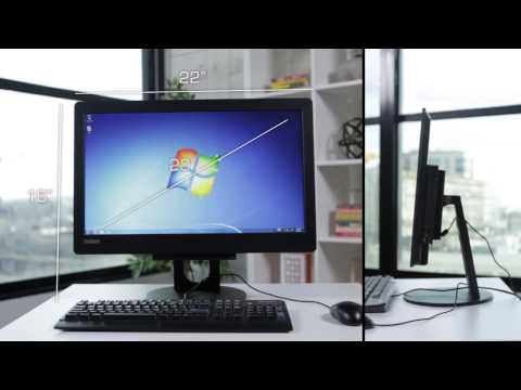 Watch us put together the Lenovo ThinkCentre Tiny-in-One 23 in less than a minute