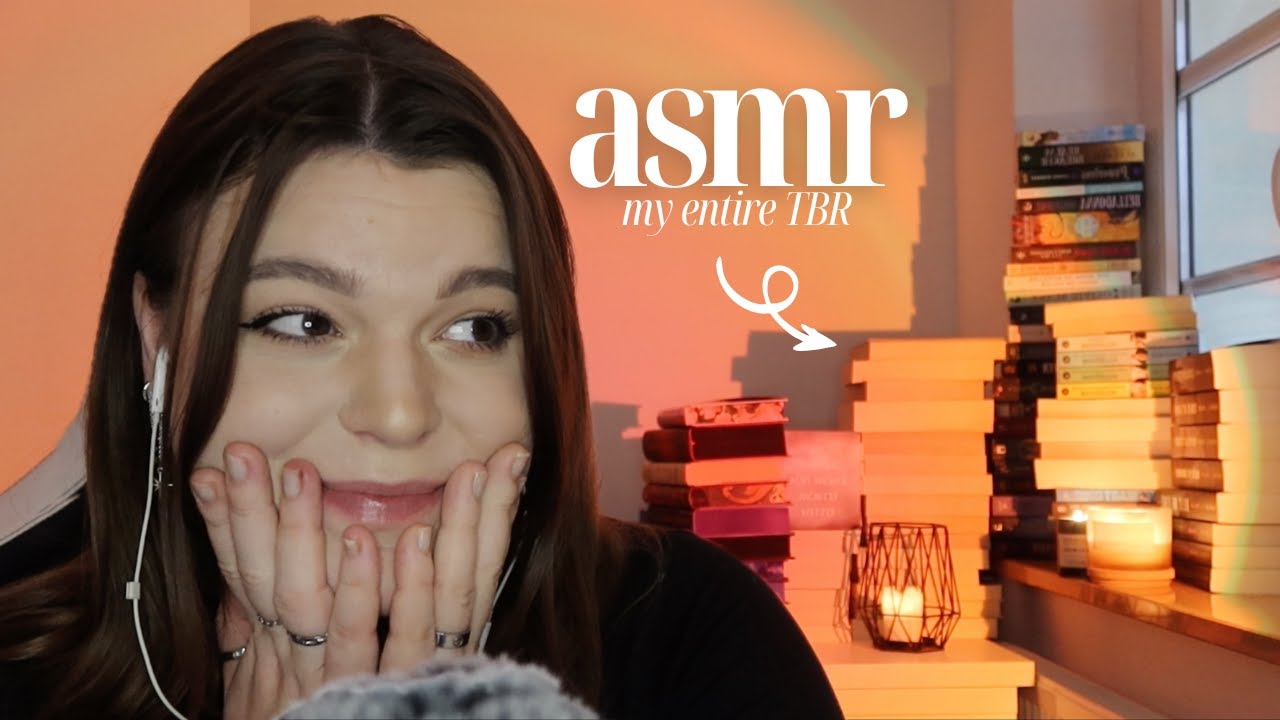 ASMR showing you my ENTIRE physical tbr book stack 📚 - YouTube