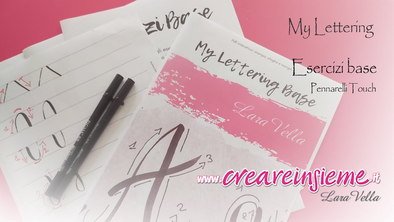 Come si fa con Lara Vella: Lettering esercizi base - YouTube