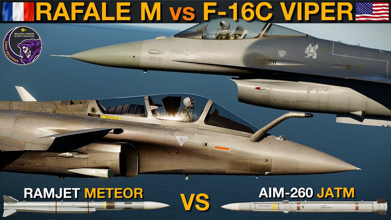 Rafale With Meteor vs F-16C Viper With AIM-260: BVR Missile Battle ...