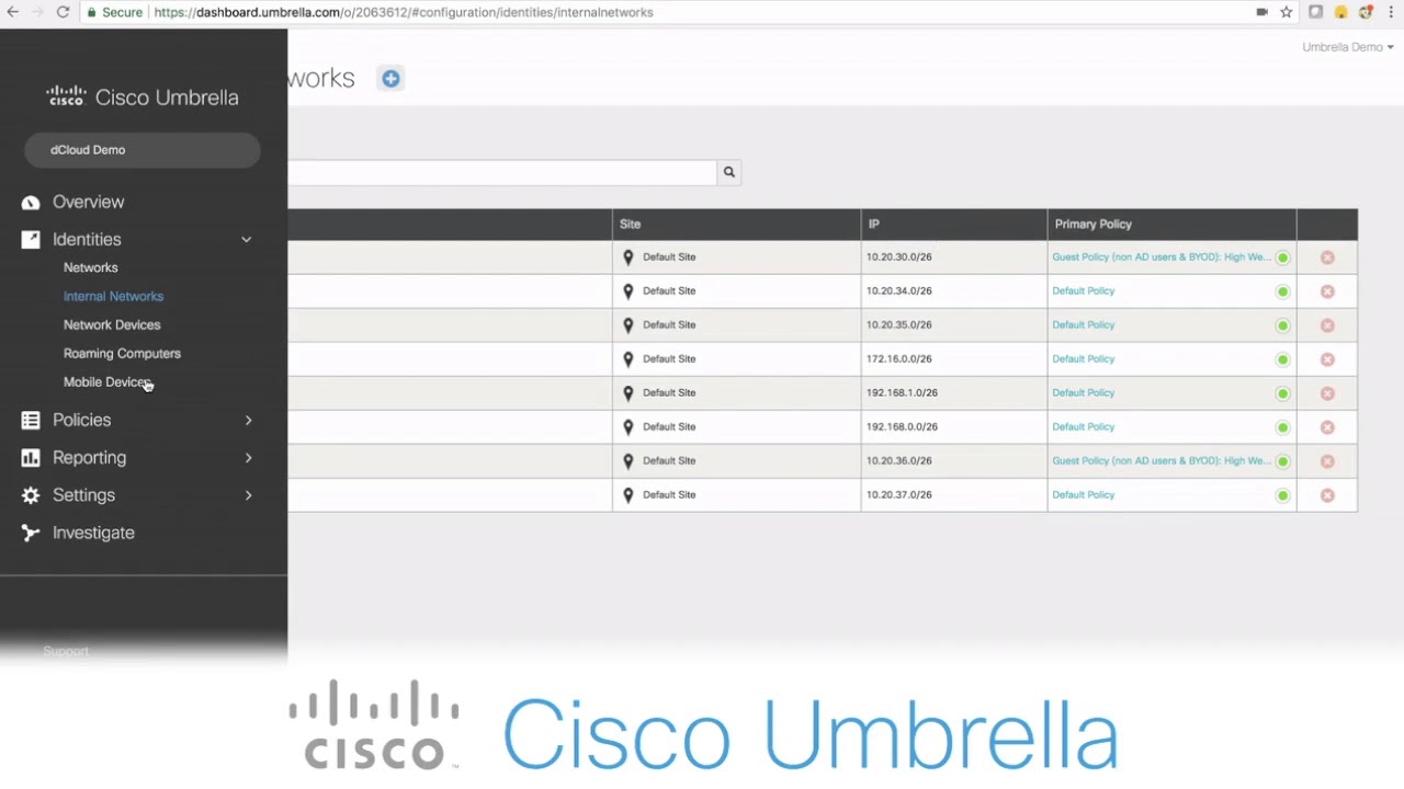 Cisco Umbrella - Quick introduction Dashboard - YouTube