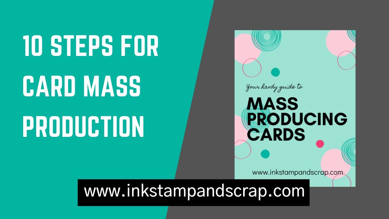 10 Steps for Handmade Card Mass Production - YouTube